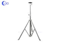 China Stainless Steel 2.8m 3.8m Height Tripod Antenna Pole Portable for sale
