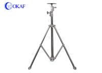 China Stainless Steel 2.8m 3.8m Height Tripod Antenna Pole Portable for sale