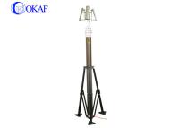 China Portable Lightweight Telescopic Mast Tripod 5.7m 5.8m Hydraulic for sale
