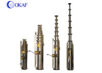 China PTZ Camera Manual Winch Telescopic Mast Pole Aluminum Winch for sale