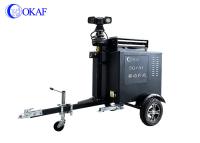 China Mobile Sentry Video Surveillance Trailer CCTV Camera For Construction Sites for sale