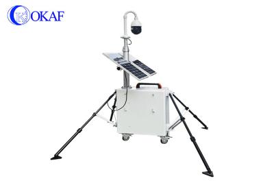 China 400Ah CCTV PTZ Camera Security Surveillance Trailer 1920*1080P Mobile Sentry for sale
