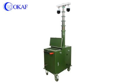 China CCTV Camera PTZ Control Mobile Sentry Surveillance Trailer for sale