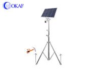 China Outdoor Wireless 4G WiFi Solar Powered PTZ IP CCTV Camera With Tripod for sale