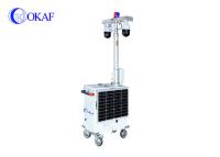 China Mobile Sentry IP PTZ Camera Solar Surveillance Trailer With Telescopic Mast for sale
