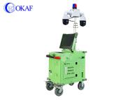 China 3.5m Telescopic Mast Mobile Sentry Surveillance Trailers For Construction Site for sale