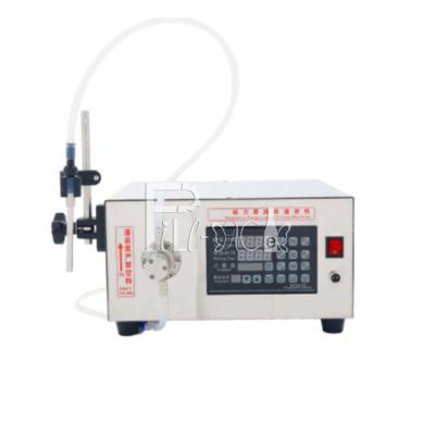 China Semi Automatic Magnetic Pump Liquid Filling Machine 90W 4.5L/min for Oil Water Beverage Bottling for sale