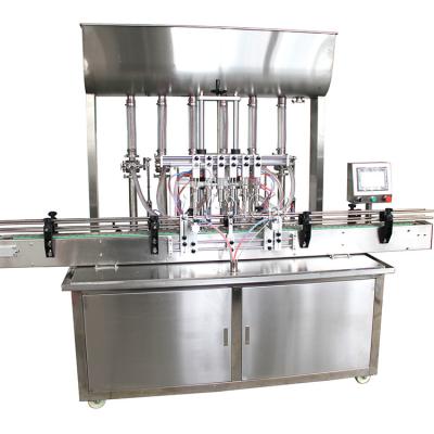 China Automatic Linear Oil Filling Machine 4-12 Heads with 20-84pcs/min Capacity and 220V Power for sale