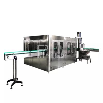 China Automatic 4 In 1 Juice Filling Machine PET Bottles Monoblock Pulp Fruit Granule for sale