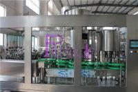 China 18-Head Rotary Juice Filling Machine 4.5KW Stainless Steel with 6000-8000 BPH Capacity for Hot Beverage Bottling for sale
