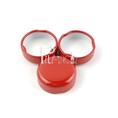 China Tinplate Twist Off Screw Caps 38mm to 82mm for Glass Juice Bottle Jars for sale