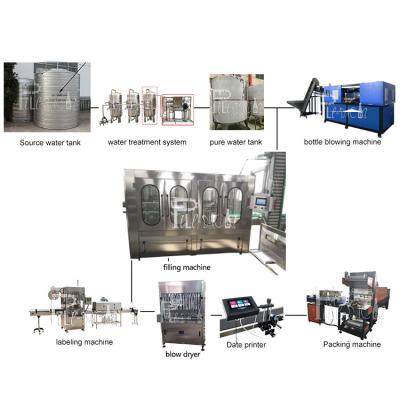China Monoblock Mineral Water Filling Capping Machine 6000BPH 18-18-6 Rinsing Filler for PET Bottles for sale