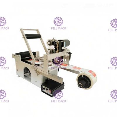 China Semi-Automatic Bottle Labeling Machine for Round PET Bottles 30-200mm Height 20-50 pcs/min Speed for sale