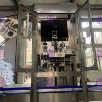China 0-50BPM Stainless Steel Gallon Bottle Labeling Machine PLC Control for sale