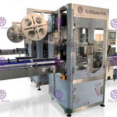 China Single Head PVC PET Plastic Bottle Sleeve Labeling Machine 100-200BPM Steam Shrink Tunnel for sale