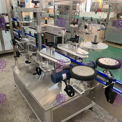 China Self Adhesive PET / Plastic Sticker Square Flat Bottle Labeling / Labeler Machine / Equipment / Plant / System for sale
