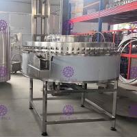 China PET Plastic Bottle Unscrambler Sorting Machine 1000-10000 BPH Capacity with 1000mm Turntable and 0.37kW Motor for sale