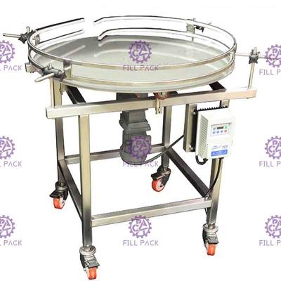 China Semi Automatic Rotary Glass Bottle Sorting Machine 3000-5000 BPH Capacity with 0.37kW Motor for Water Production Lines for sale
