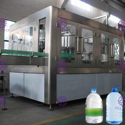 China Fully Automatic 5L PET Bottle Drinking Water Filling Plant | 200-400 Bottles/Hour Capacity | Complete Washing-Filling-Capping System for sale