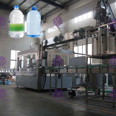 China 2500BPH Capacity 5L Bottle Drinking Water Filling Plant with PLC Control for sale