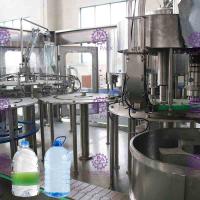 China Stainless Steel Drinking Water Filling Machine 10000-15000BPH with PLC Control for PET Bottles for sale