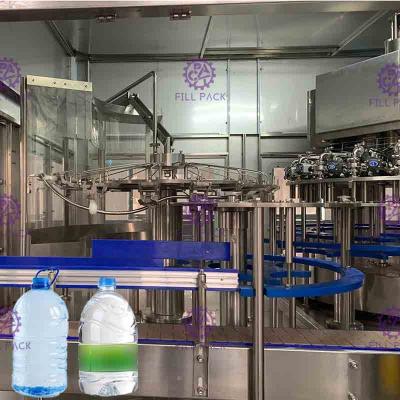 China Full Automatic 3-in-1 Drinking Water Filling Plant for 4.5L/5L PET Bottles with 1000-8000BPH Capacity for sale