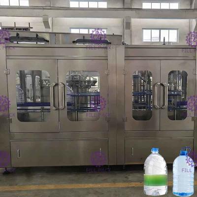 China CGF12-12-4B 3L-10L Mineral Water PET Bottle 2 in 1 Rinsing Filling Capping Machine 1500BPH for sale