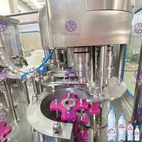 China PLC Monoblock Drinking Water Filling Machine 10000-15000BPH Capacity for PET Bottles 0.2-2L for sale