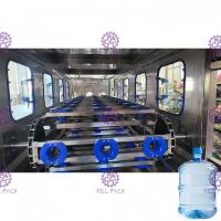 China 450BPH Automatic Inside & Outside Gallon Bottle Brusher - 5 Gallon Barrel Cleaning for Water Filling Lines for sale