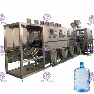 China 300 BPH Automatic 18.9L 5 Gallon Pure Water Bottle Filling Machine Stainless Steel for sale