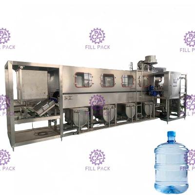 China QGF-300 Automatic 5 Gallon Water Filling Machine - 300BPH Capacity, 2.2KW Motor, PLC Control System for sale