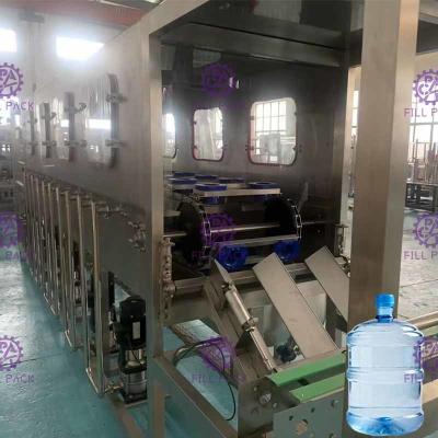 China 300 BPH 3 in 1 5 Gallon Bucket Water Filling Machine Washing Filling Capping Line for sale