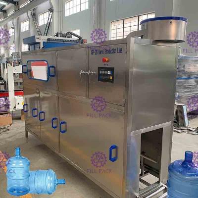 China Automatic 5 Gallon Water Barrel Shrink Packaging Machine | 100-600 BPH Capacity | Stainless Steel Construction for sale