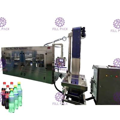 China 40-Head PET Bottle Carbonated Drink Filling Machine | 6000-8000 BPH Capacity | 0.25-2.5L Bottle Range for sale