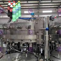 China Automatic 3-in-1 Carbonated Drink Filling Machine 3000-4000 BPH with PLC Control for PET Bottles 0.3-2L for sale