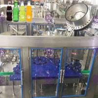 China PET Plastic Glass 3 in 1 Monobloc Carbonated Drink Filling Machine 6000-7000 BPH for sale