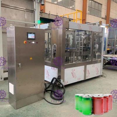 China High Speed PLC Carbonated Drink Filling Machine 2500-6000 BPH for PET & Tin Cans for sale