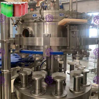 China Full Automatic PET/Tin Can Carbonated Drink Filling Machine 6000-10000bph with PLC Control for sale