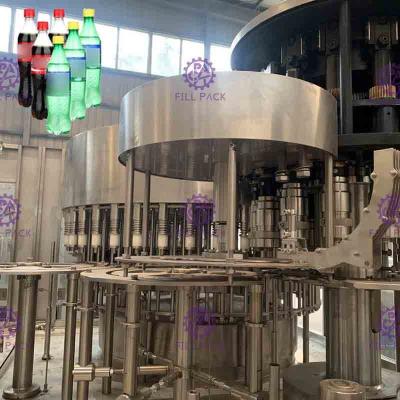 China PET Plastic Glass 3 in 1 Monobloc Carbonated Drink Filling Machine 10000-12000 BPH for sale