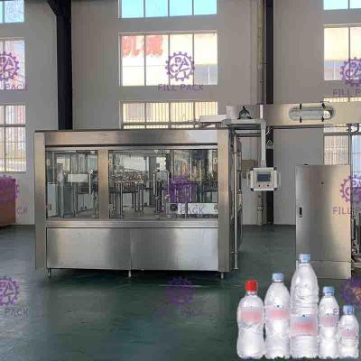 China 3-in-1 Monoblock Bottle Filling Machine for Non-carbonated Drinks with PLC Control - 8000BPH Capacity for 0.2-2L Bottles for sale