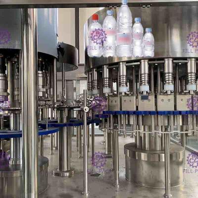 China CGF18-18-6 3-in-1 Monoblock Plastic Bottle Filling Machine 18 Head 5000-7000BPH Capacity for sale