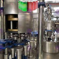 China Compact Liquid Packing  10000CPH 6 Heads Automatic Tin Can Seamer for sale