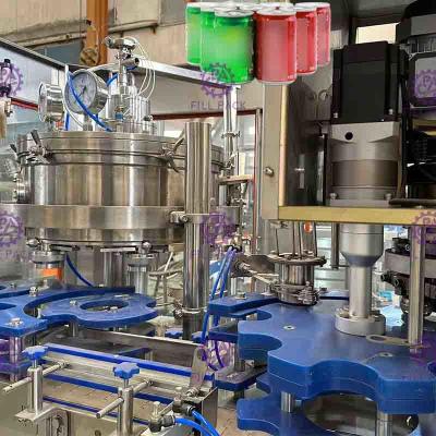 China YLGF12-4 High Speed Beverage Can Filling Machine with 12 Heads, 3000-4000 Cans/Hour Capacity for sale