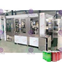 China CM12-1 Screw Feeding Can Filling Machine - 2000 Cans/Hour Capacity with 12 Filling Heads for Carbonated Beverages for sale