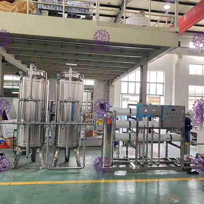 China 20TPH Fiberglass RO Membrane Water Treatment System with UV Sterilizer for sale