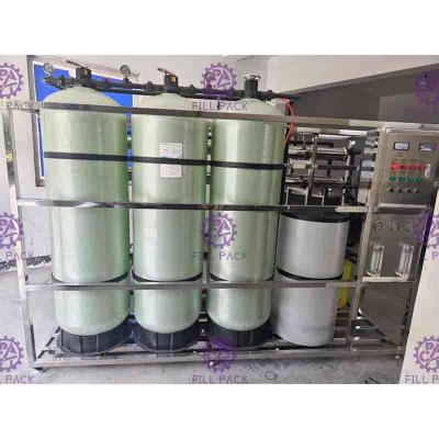 China Small Fiberglass RO Water System 500L/H for Bottle Water Production Line for sale