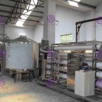 China 12TPH Fiberglass Housing RO Water Treatment System with Aseptic Storage Tank - 7-Stage Purification Process for sale