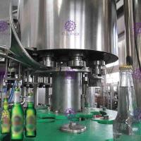 China 330ml Glass Bottle Beer Filling Machine with 18-18-6 Heads, 3000-4000 BPH Capacity and NANQING Valves for sale