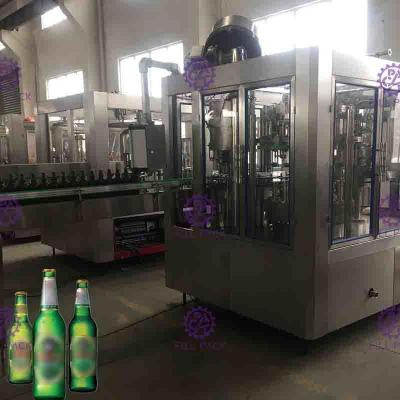 China BCGF16-16-6 Automatic Beer Bottling Machine 3000-4000BPH with 16 Filling Heads and PLC Control for sale