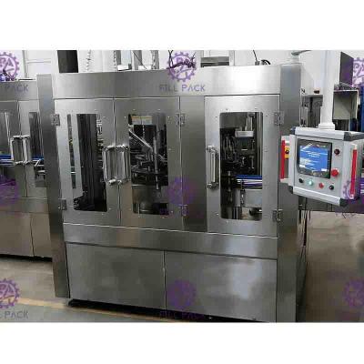 China Fully Automatic 3-in-1 Glass Bottle Water Filling Plant with PLC Control - 10,000-15,000 BPH Capacity, 4.8kW Power for sale
